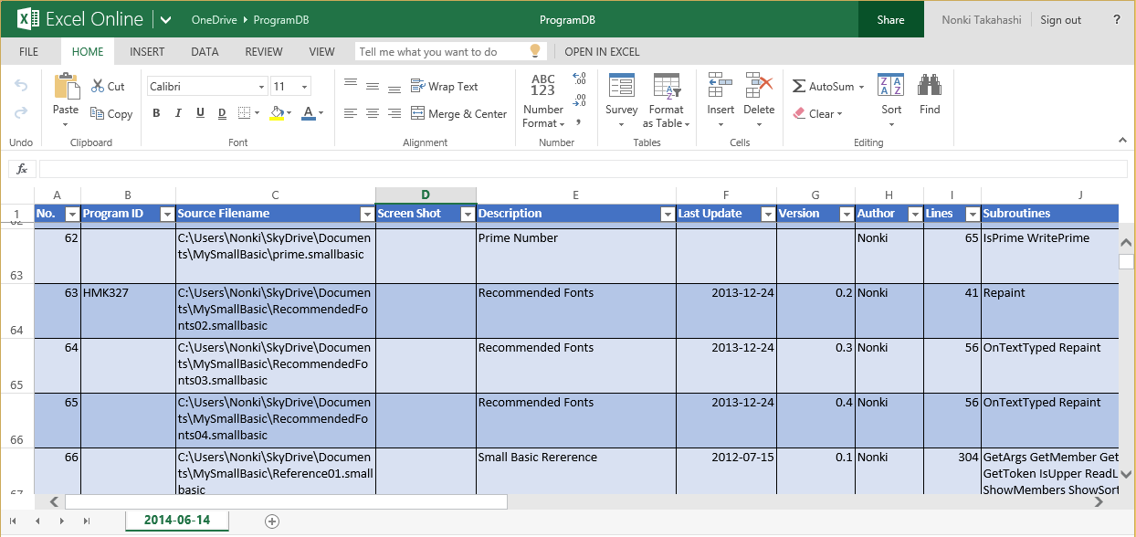 Small Basic Sample Output Of Program Database Excel Workbook 